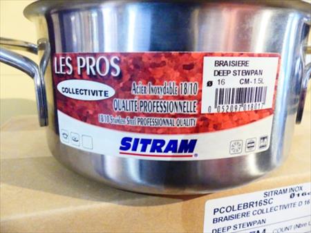 3 CASSEROLES SITRAM COLLECTIVITÉ 16 CM 1,5 L: SITRAM à 10 € | : MONS ...